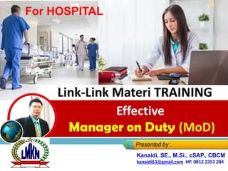 Link-Link Materi + Rencana TRAINING_*Effective MANAGER on DUTY (MoD ...