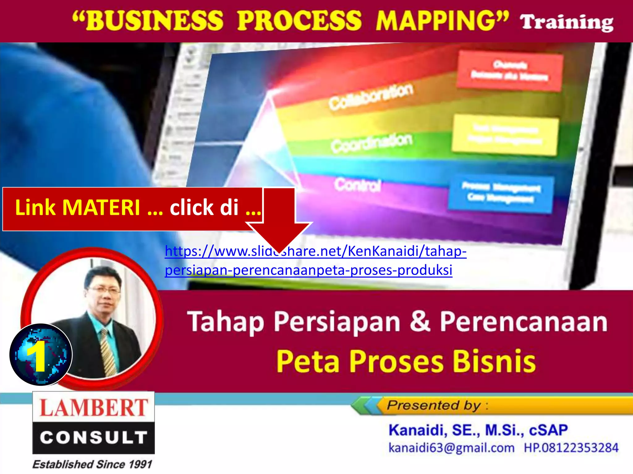 PELAKSANAAN + Link-Link MATERI Training _"Pemetaan PROSES BISNIS (BUSINESS PROCESS MAPPING)" _PT ...