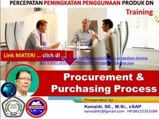 PELAKSANAAN + Link-Link MATERI Training _"PERCEPATAN PENINGKATAN ...