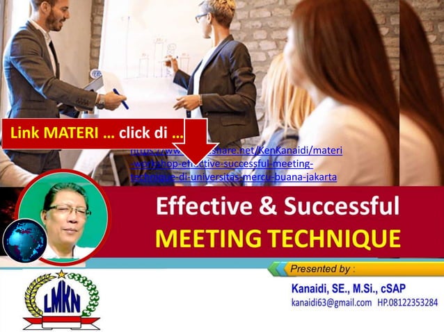 PELAKSANAAN + Link-Link MATERI Training "Professional SECRETARY in Global Era" | PPT