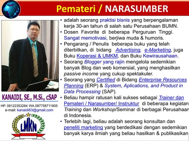 PELAKSANAAN + Link-Link MATERI Training "Professional SECRETARY in Global Era" | PPT