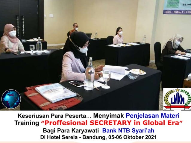 PELAKSANAAN + Link-Link MATERI Training "Professional SECRETARY in Global Era" | PPT
