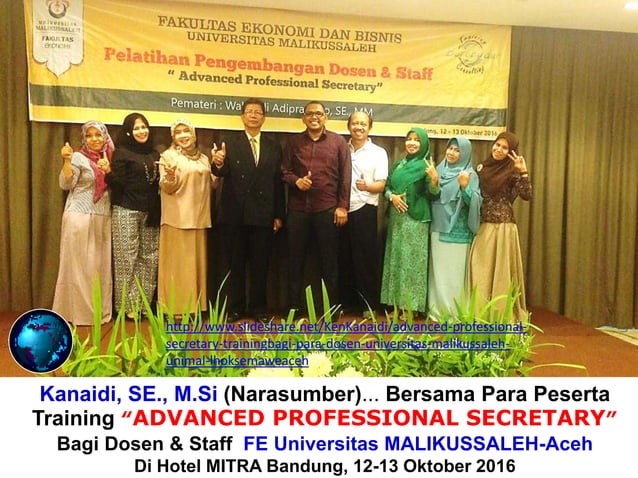 Link-Link MATERI Training_ "Professional Secretary" in Global Era | PPTX