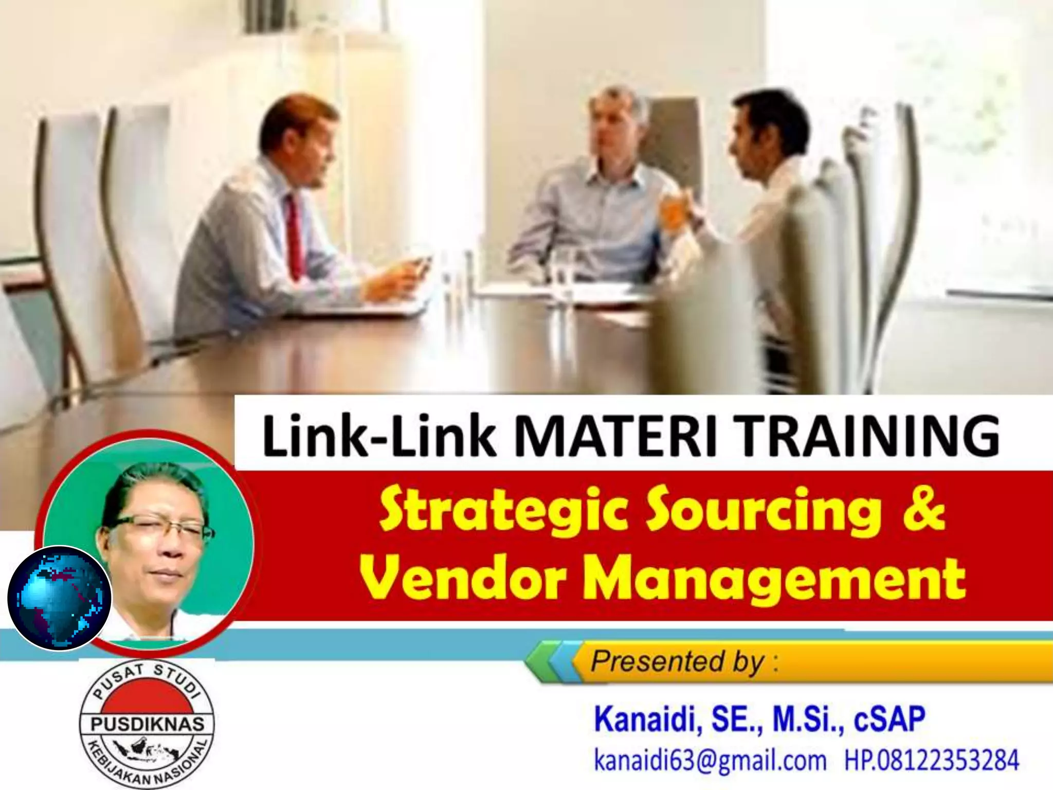 Link-Link MATERI TRAINING "Strategic Sourcing & VENDOR MANAGEMENT" | PPTX