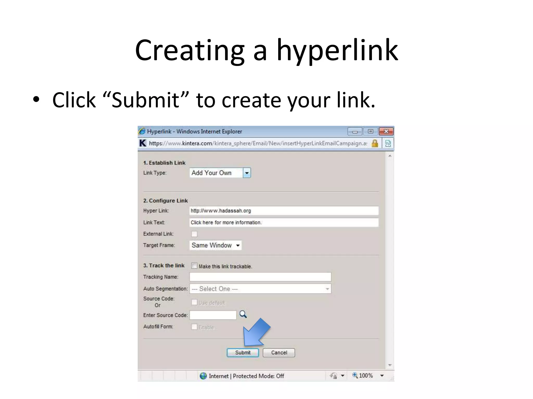 Creating a hyperlink (Powerpoint) | PPTX