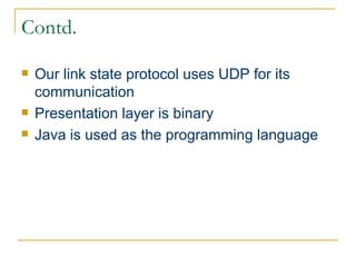 Link State Protocol | PPT