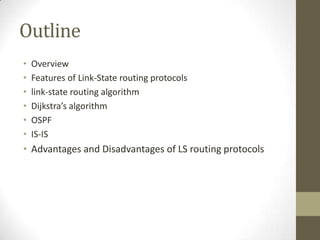 Link state routing protocol | PPTX