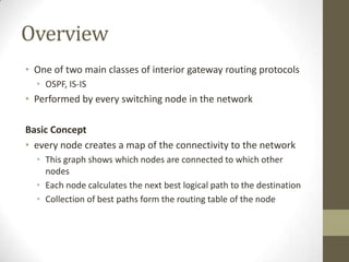 Link state routing protocol | PPTX