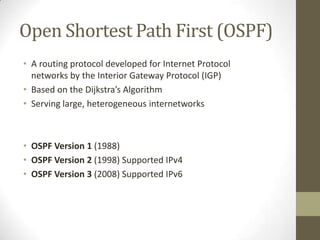 Link state routing protocol | PPTX
