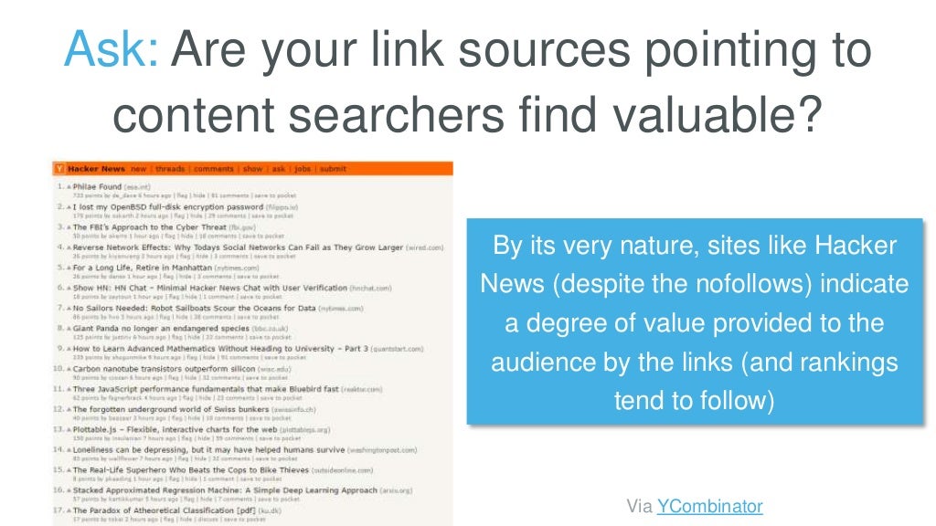 Ask: Are your link sources