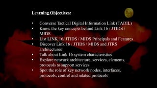 Tonex's Link 16 Operational Overview Training | PPTX