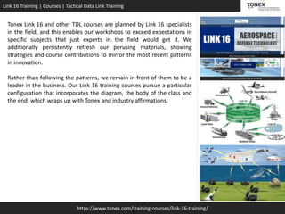 Link 16 training, Courses, Tactical Data Link (TDL) Training - Tonex ...