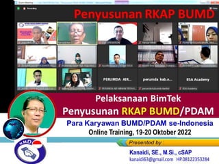 PELAKSANAAN + Link2 MATERI BimTek _"Penyusunan RKAP BUMD _PDAM". | PPTX