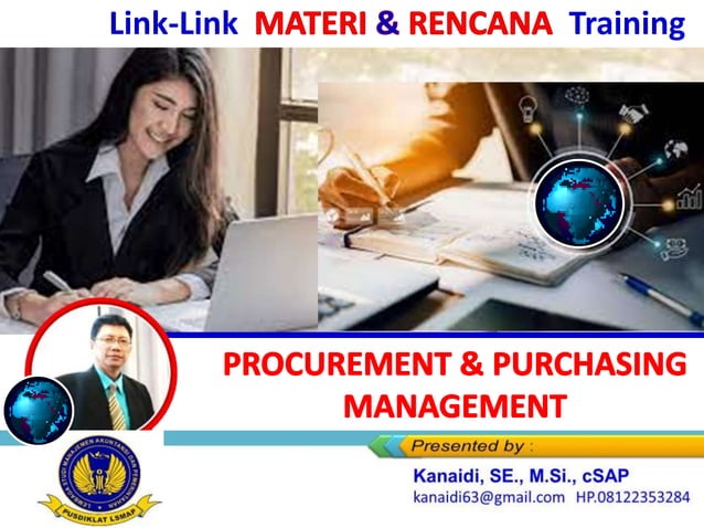 Link-Link MATERI & RENCANA Training "Effective PROCUREMENT and PURCHASING MANAGEMENT". | PPT