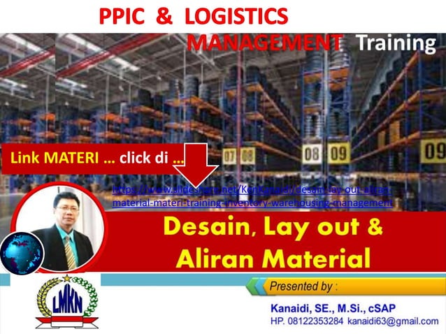 RENCANA Pelaksanaan + Link2 Materi TRAINING "Effective PPIC & LOGISTICs ...