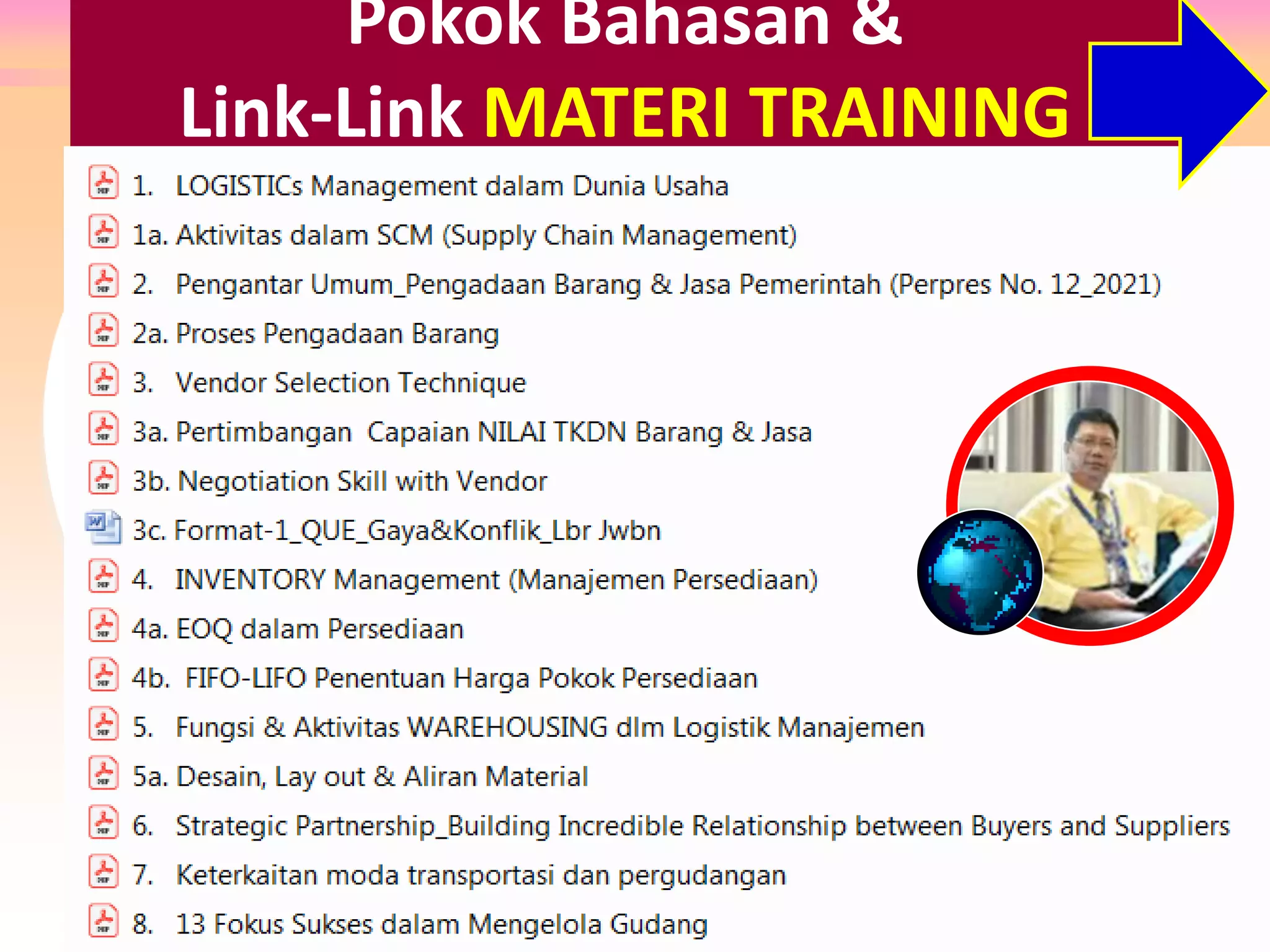PELAKSANAAN + Link2 Materi TRAINING _"Effective PPIC & LOGISTICs MANAGEMENT". | PPT
