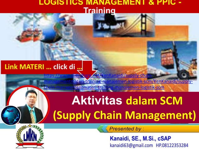 PELAKSANAAN + Link2 Materi TRAINING _"Effective PPIC & LOGISTICs ...