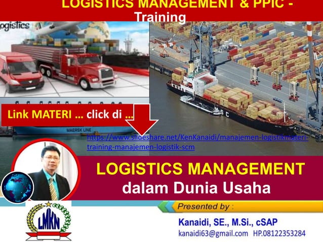 PELAKSANAAN + Link2 Materi TRAINING _"Effective PPIC & LOGISTICs ...