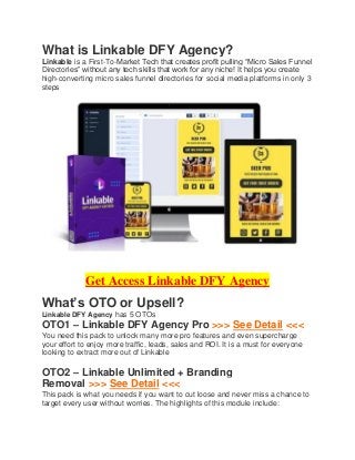 Linkable DFY Agency Review - Bundle - OTO - Best Bonus | PDF