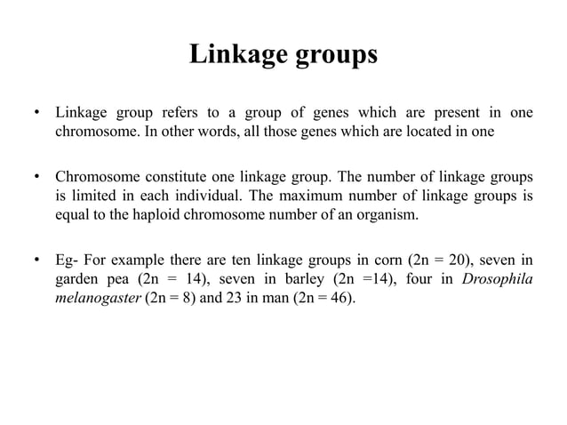 Linkage | PPTX | Genetics | Science