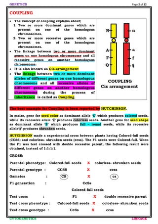 Genetic Linkage Example