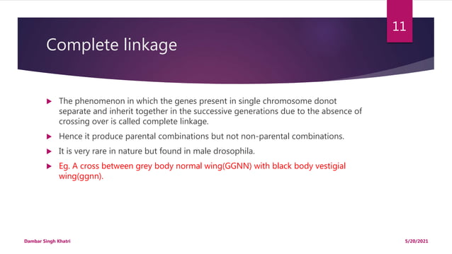 Linkage/class 12 biology | PPTX