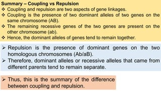 linkage.pptx | Genetics | Science