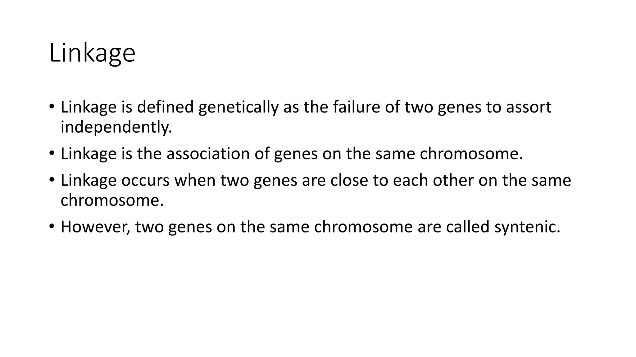 Linkage analysis and genome mapping | PPTX