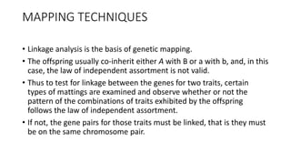 Linkage analysis and genome mapping | PPTX