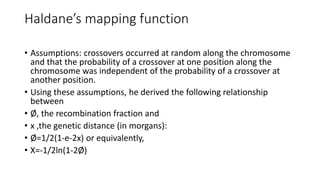 Linkage analysis and genome mapping | PPTX
