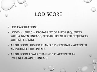 Linkage analysis | PPTX