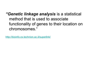 Linkage Analysis LOD recombination .ppt | Genetics | Science
