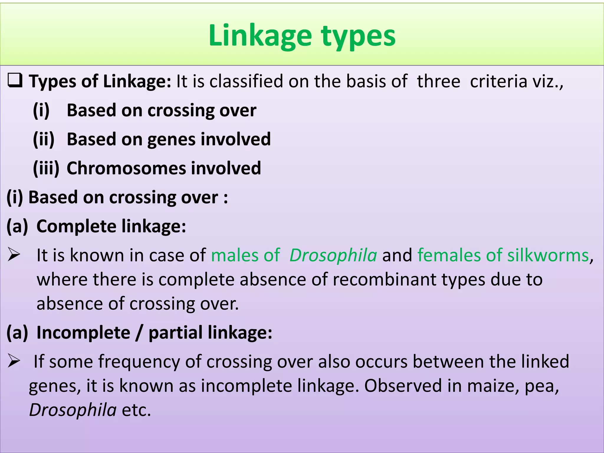 Linkage and crossing over | PPTX