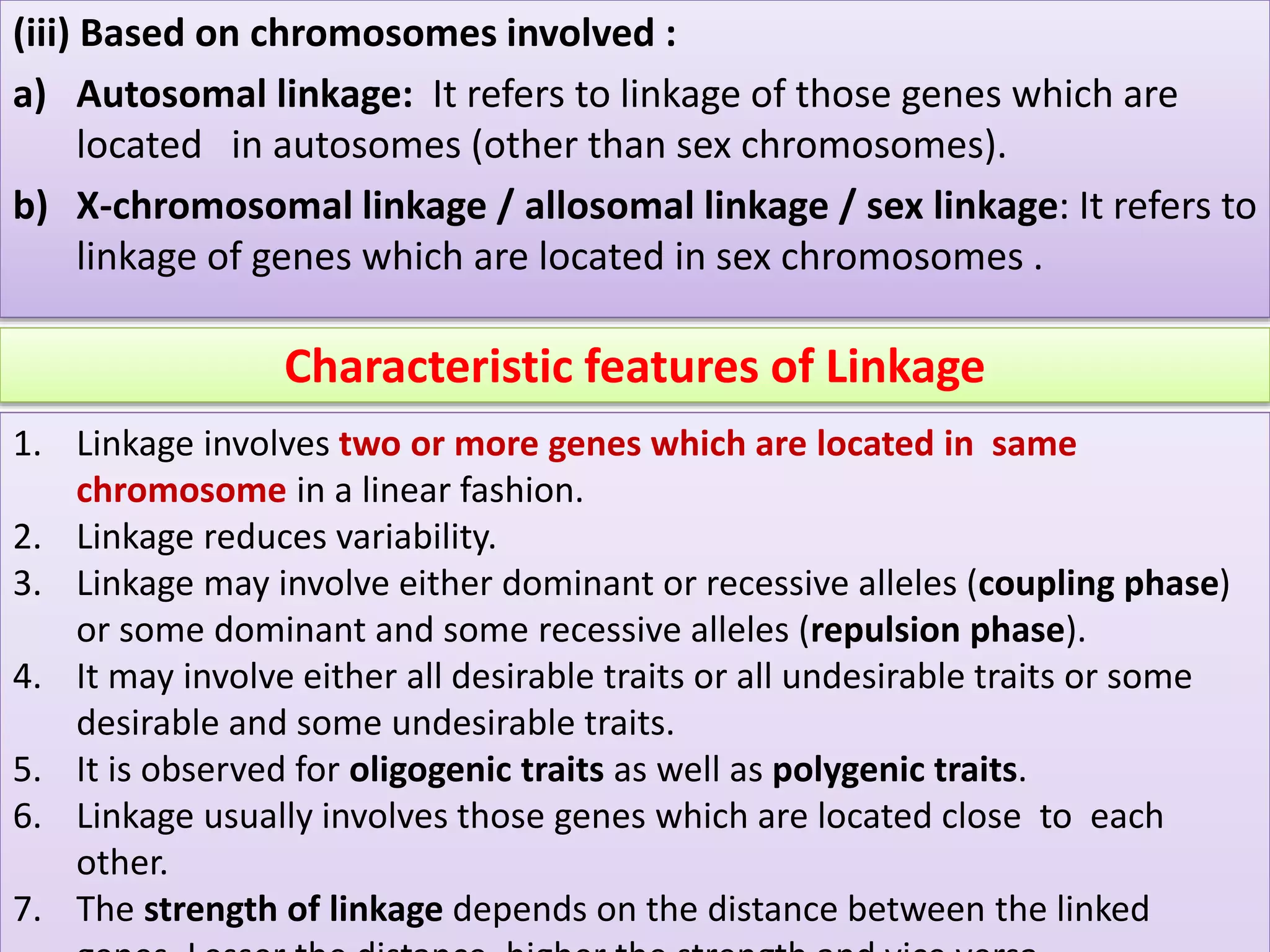 Linkage and crossing over | PPTX