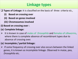 Linkage and crossing over | PPTX