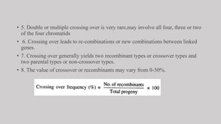 Ppt on the Linkage and crossing over.PPTX