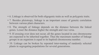 Ppt on the Linkage and crossing over.PPTX