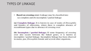 Ppt on the Linkage and crossing over.PPTX