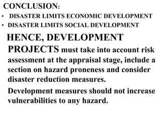 LINKAGE BETWEEN DISASTER AND DEVELOPMENT.ppt