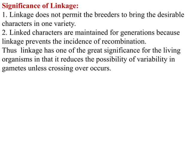 Linkage – concept, types and theories | PPTX