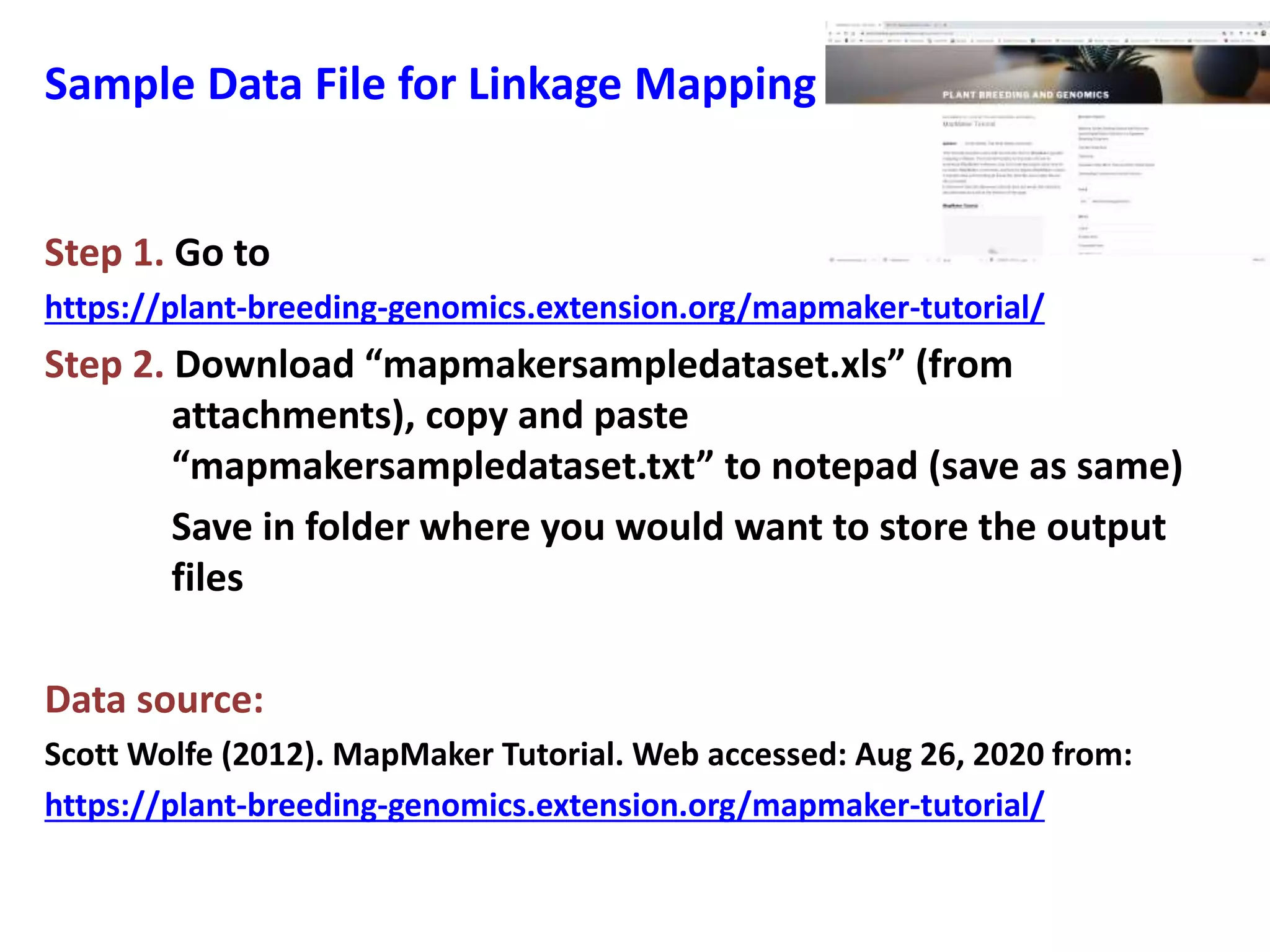 Linkage mapping lab | PPTX
