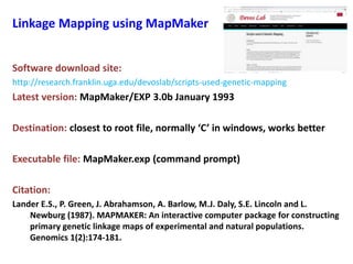 Linkage mapping lab | PPTX