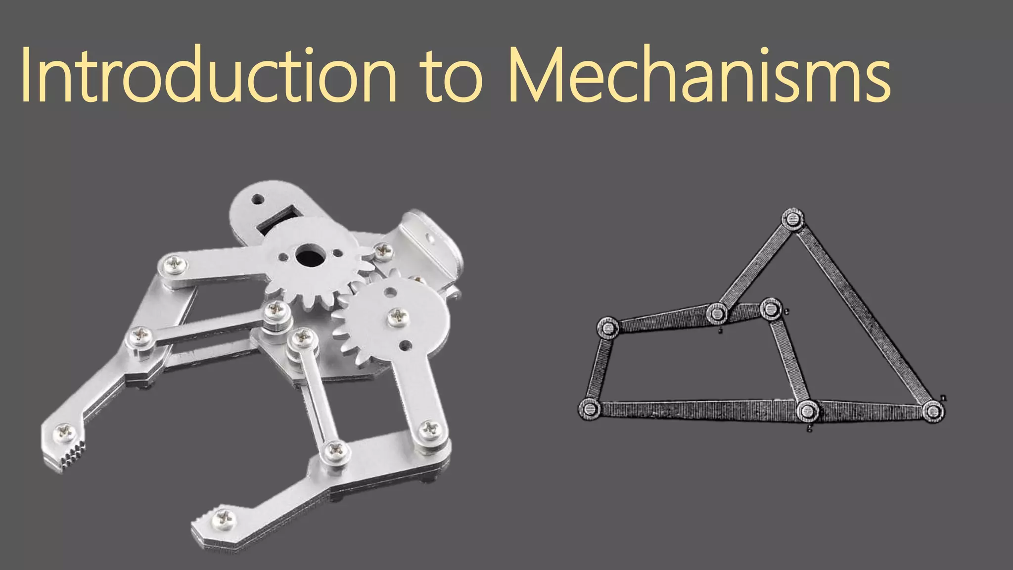 Linkage mechanisms - Presentation | PPTX