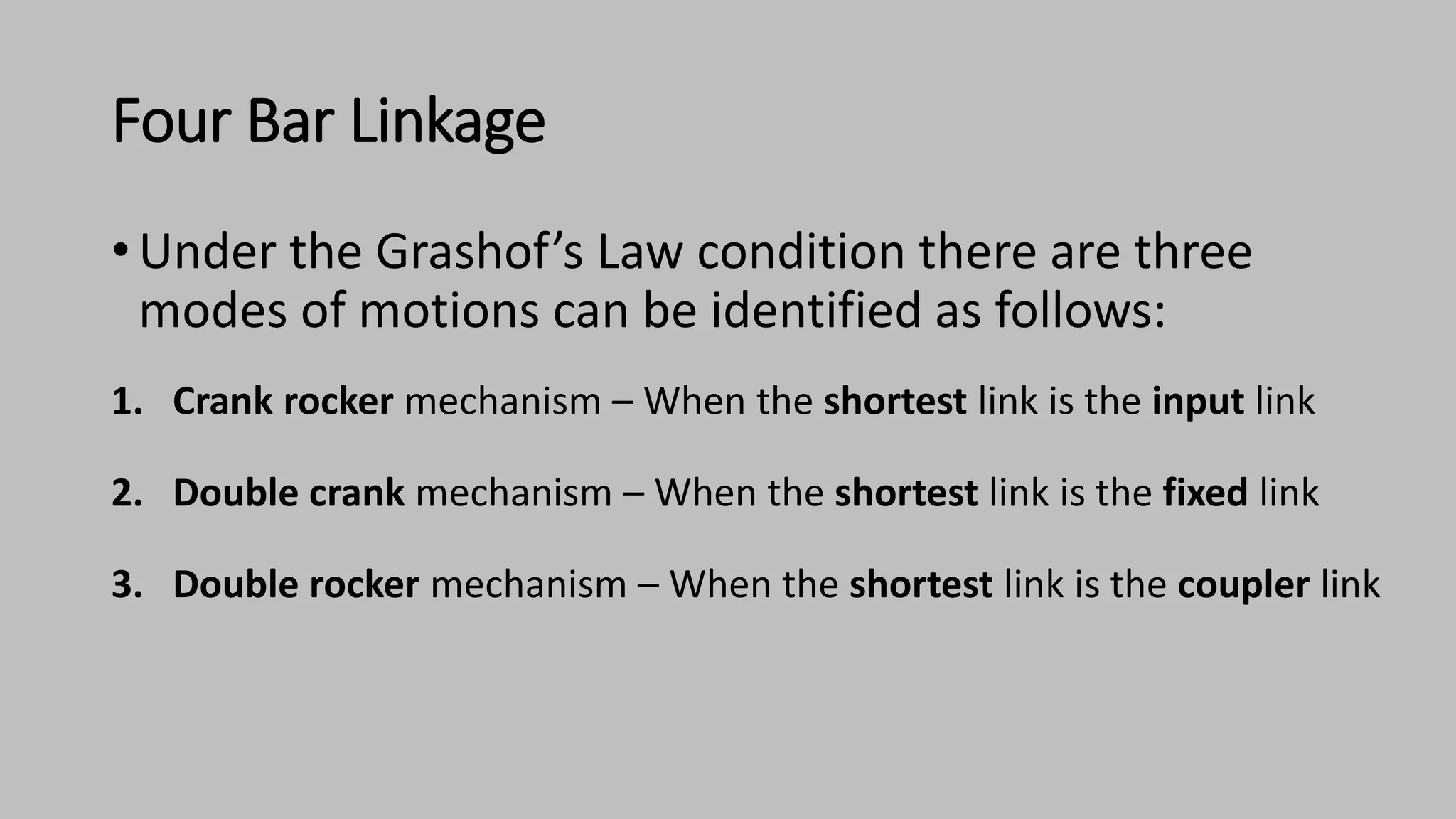 Linkage mechanisms - Presentation | PPTX