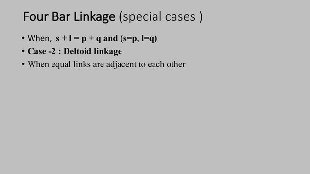 Linkage mechanisms - Presentation | PPTX