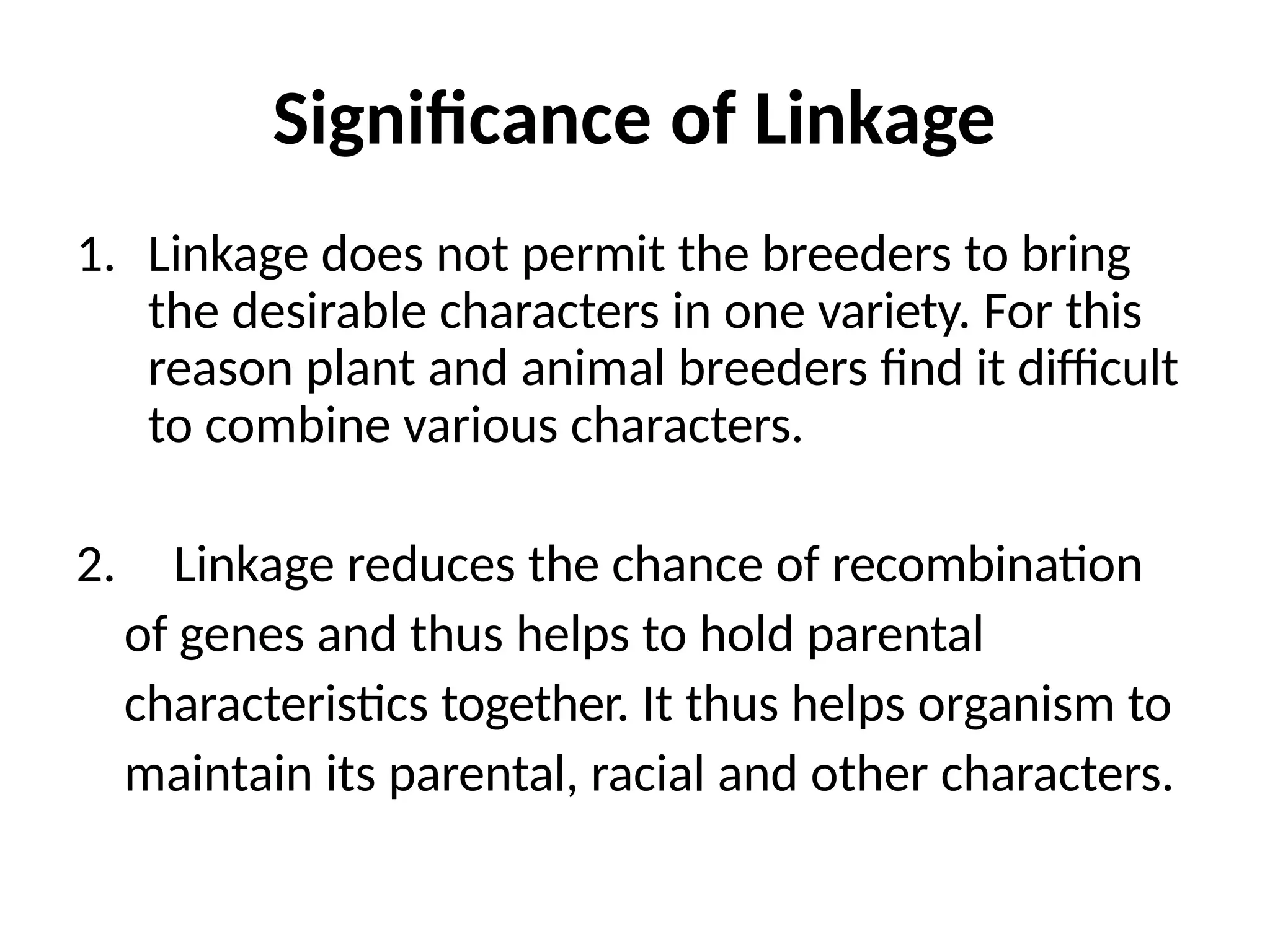 Presentation on Linkage and Crossing Over | PPTX
