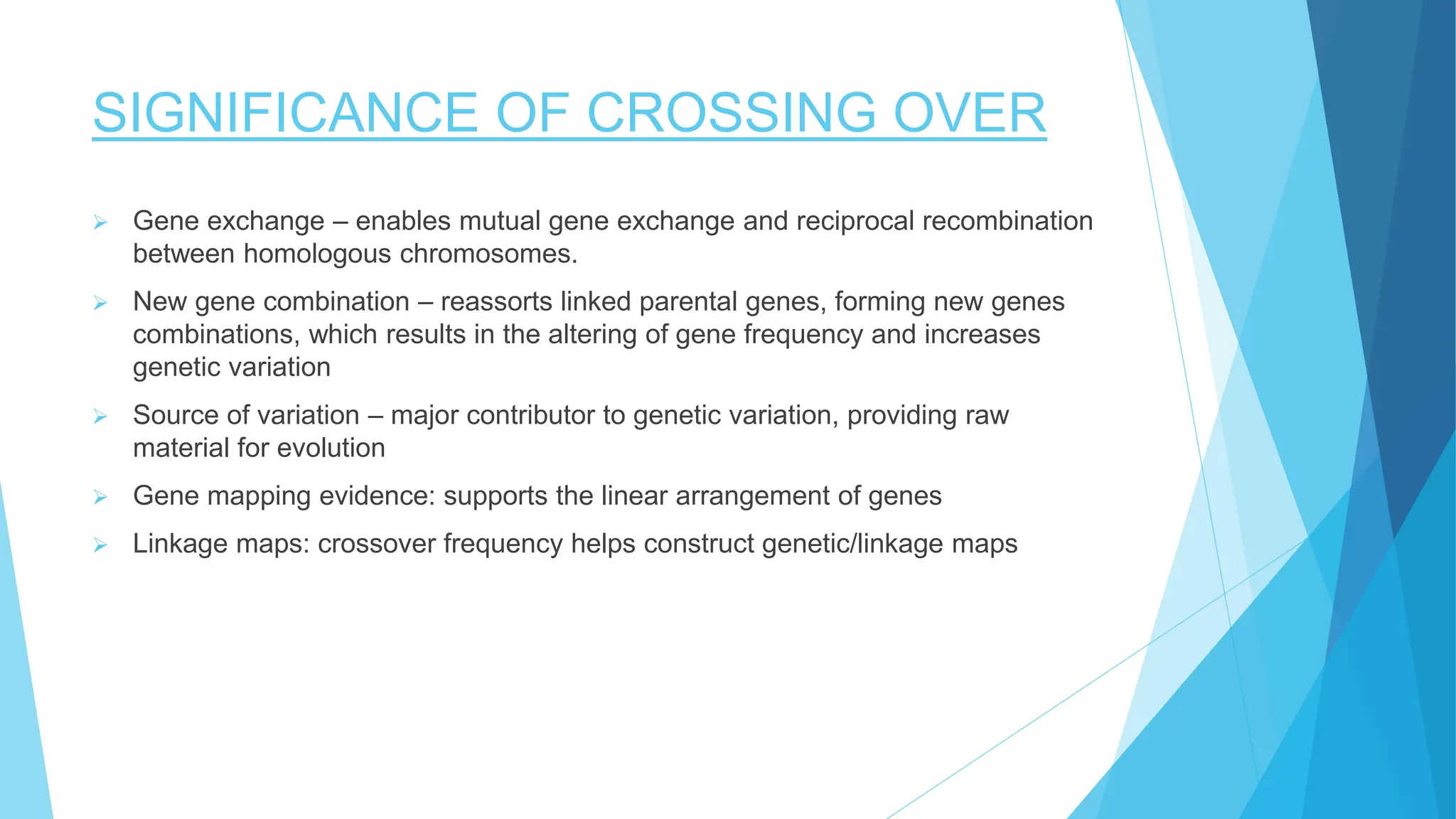 chromosomal theory of inheritance, linkage and crossing over | PDF