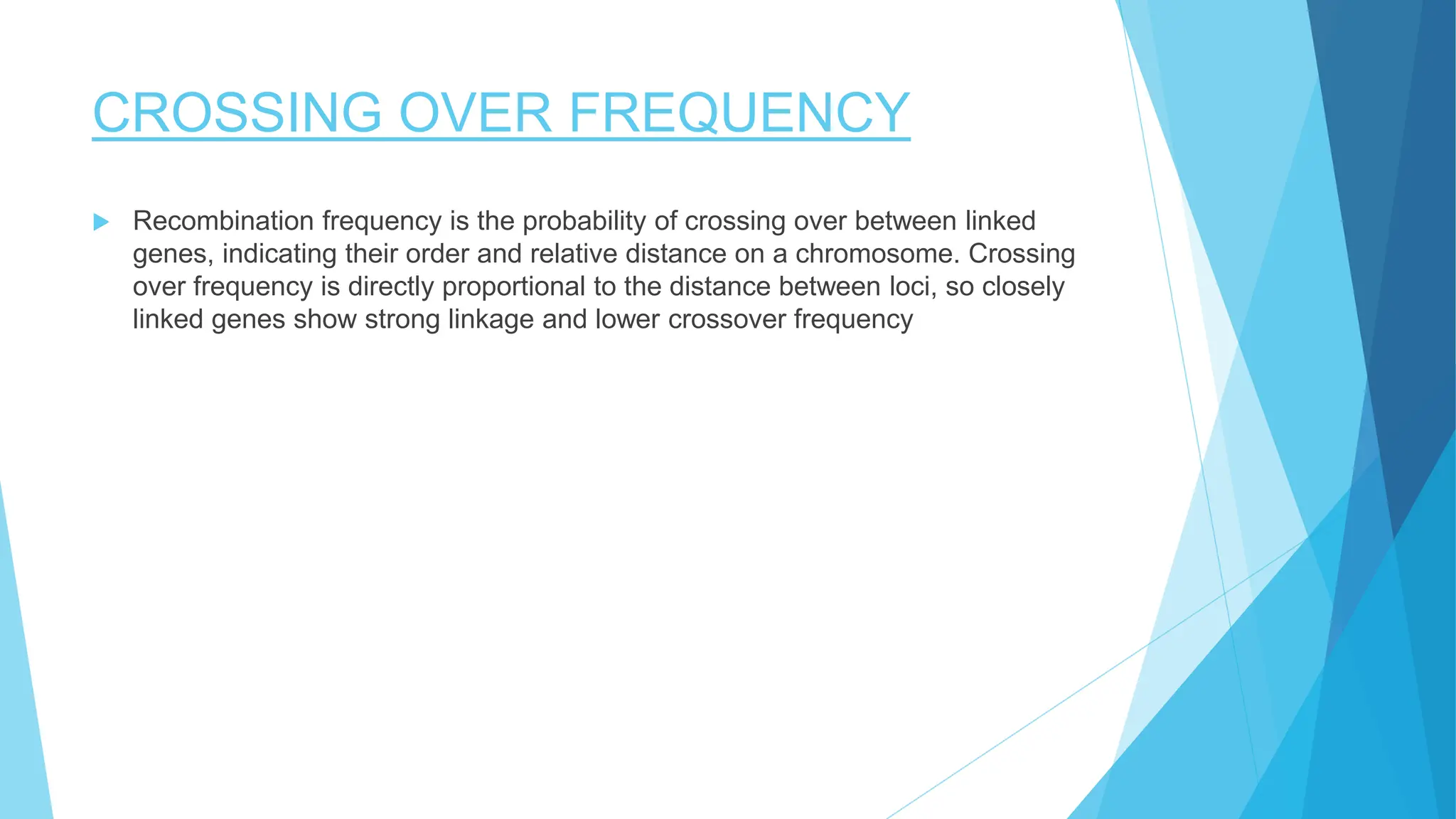 chromosomal theory of inheritance, linkage and crossing over | PDF
