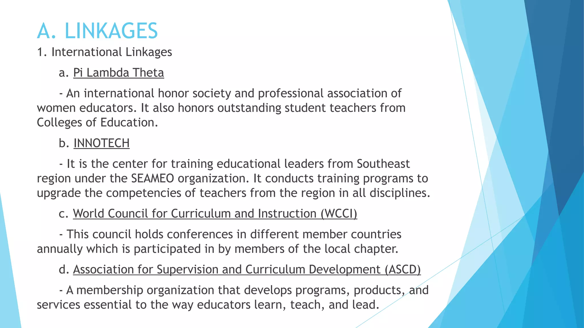 Linkages and networking with organizations (edcon) | PPTX