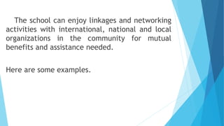 Linkages and networking with organizations (edcon) | PPTX